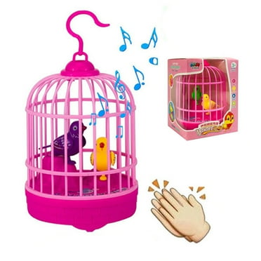 PlayWorld Music Magic Singing & Chirping Bird In Cage - Realistic ...