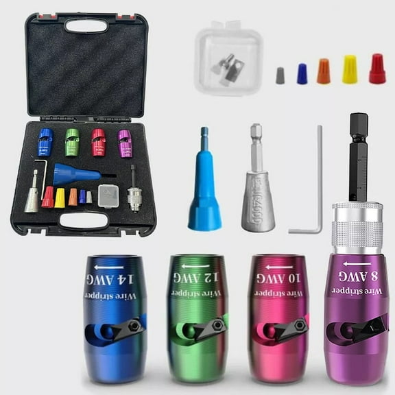 Wire Twister & Stripper Tool for Drill – 8/10/12/14 AWG, 2026 Upgraded ...