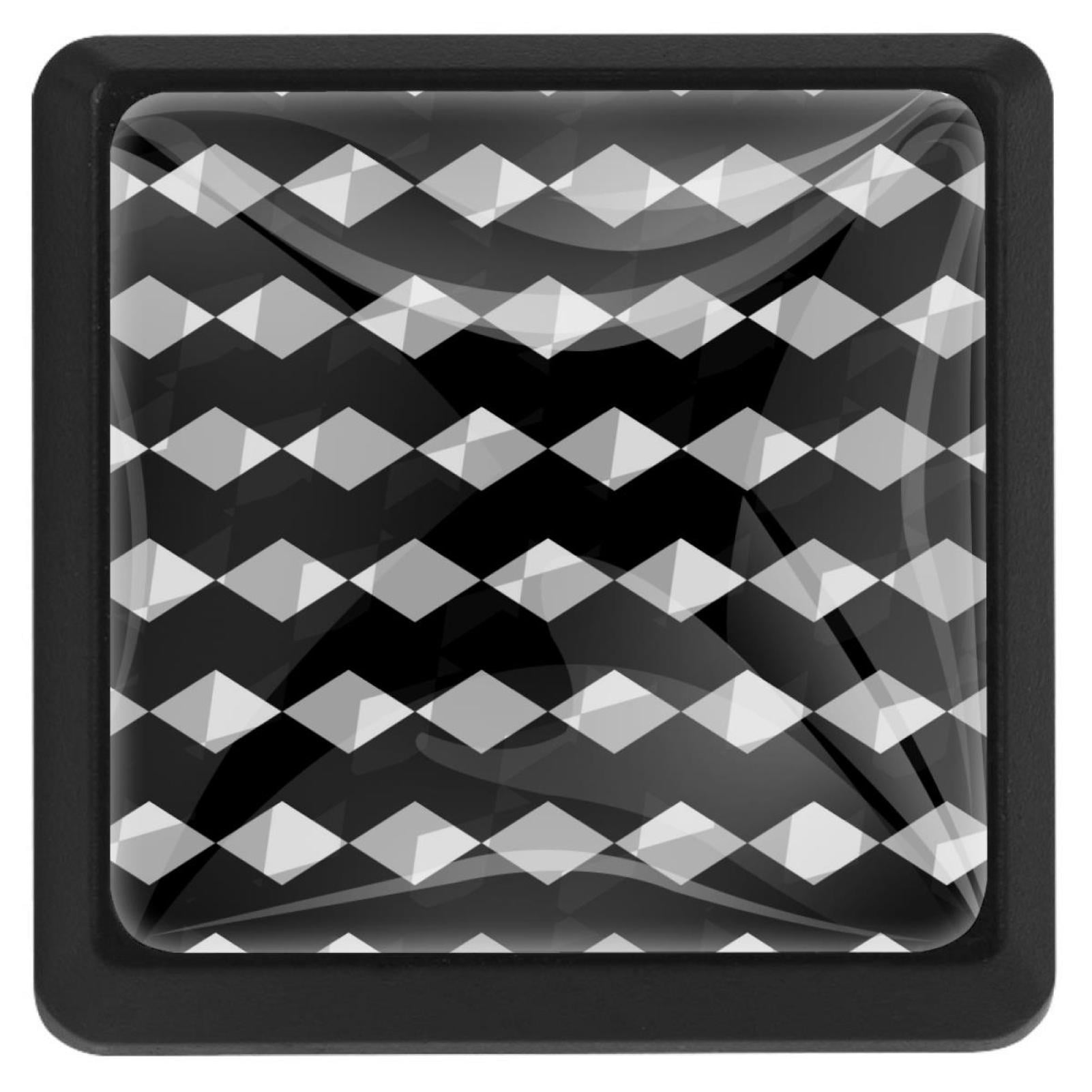 3 Pack Lattice Square Cabinet Door Knobs Decor for Cupboard Dressing ...