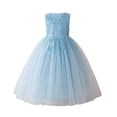 JCCXIN Toddler Girls Dress Crew Neck Sleeveless Formal Party Elegant ...