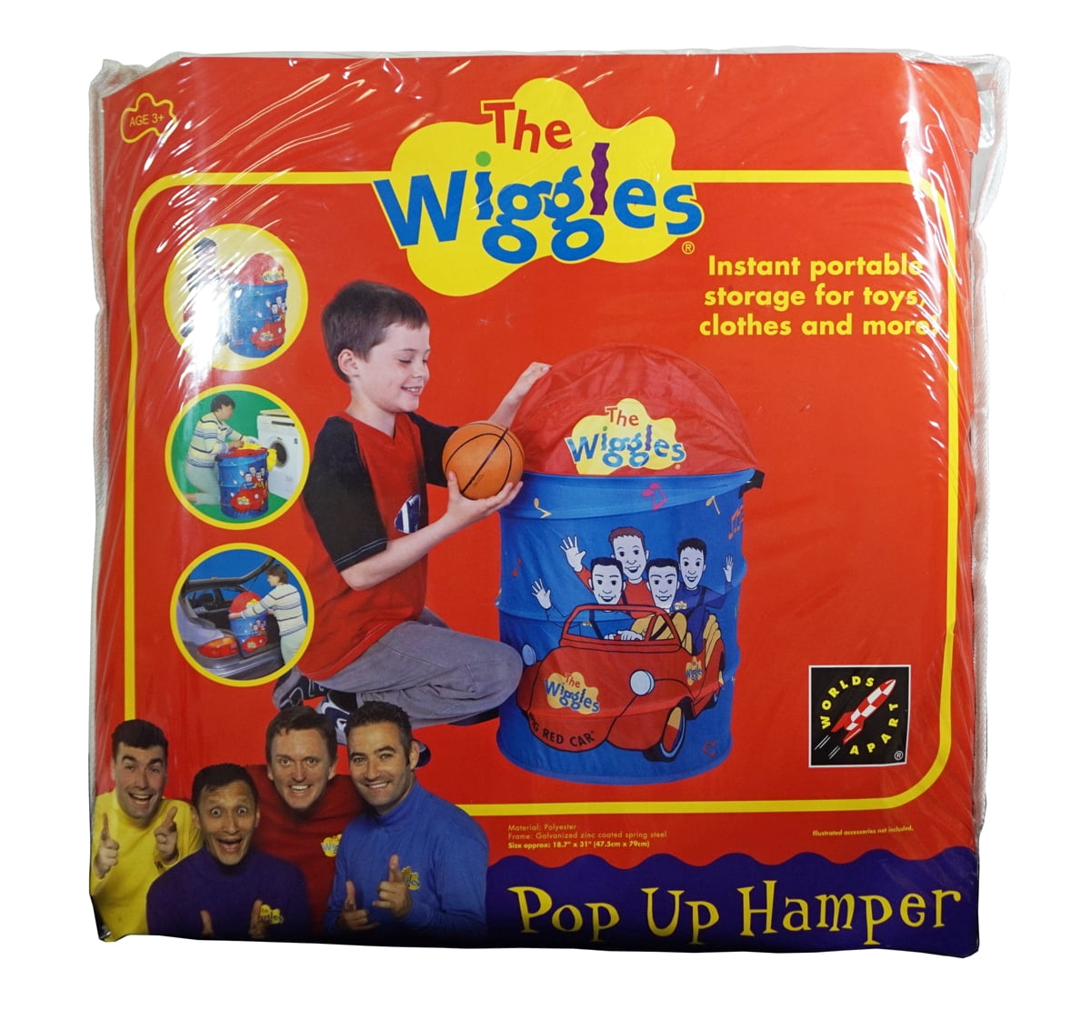 The Wiggles Pop Up Hamper - Instant portable storage for toys, clothes ...