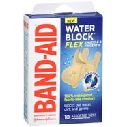 Band-Aid Adhesive Bandages, Extra Large Tough-Strips 100% Waterproof ...