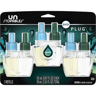 Febreze Plug Refill Odor-Fighting Air Freshener Downy Calm Scent, 2 ...