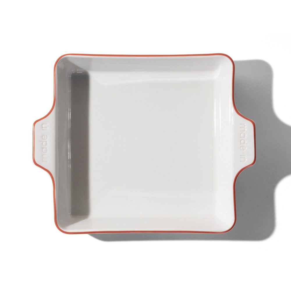 Made In Cookware - Square Baking Dish - Red Rim - Walmart.com