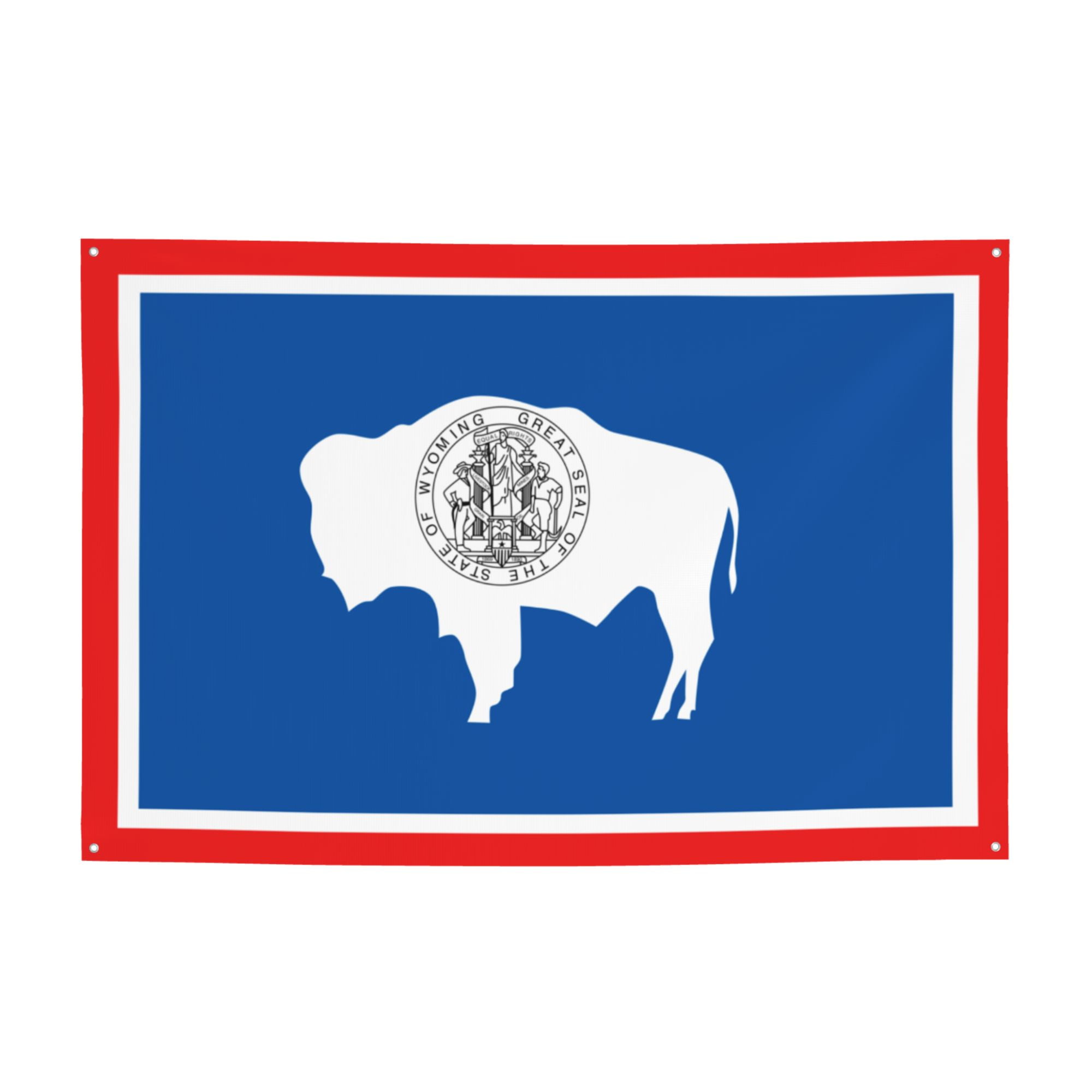 Wyoming State Seal Flag Sign Banner, Hanging Banners Backdrop Festive ...