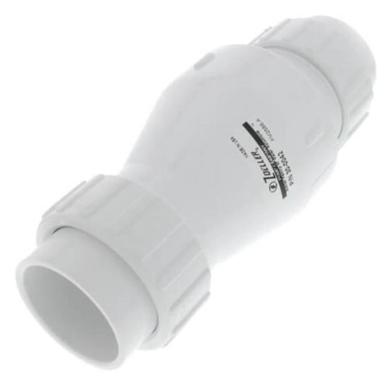 Zoeller 30-0042 2 in. PVC Quiet Solvent Weld Check Valve with Union ...