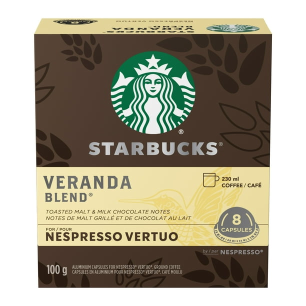 STARBUCKS VERANDA BLEND for NESPRESSO VERTUO, Blonde Roast Coffee ...
