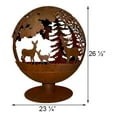 Free Shipping! Esschert Design USA Wildlife Fire Sphere, Rust Metal ...
