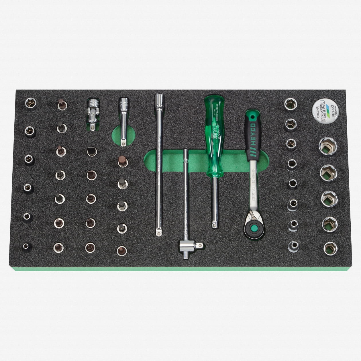 Heyco Ratchet and Socket Set, 1/4" Drive, 42 Pieces - Walmart.com