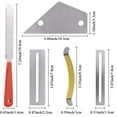 16PCs Guitar Diy Tools Fret File Crowning, Fret Rocker, Fret End ...