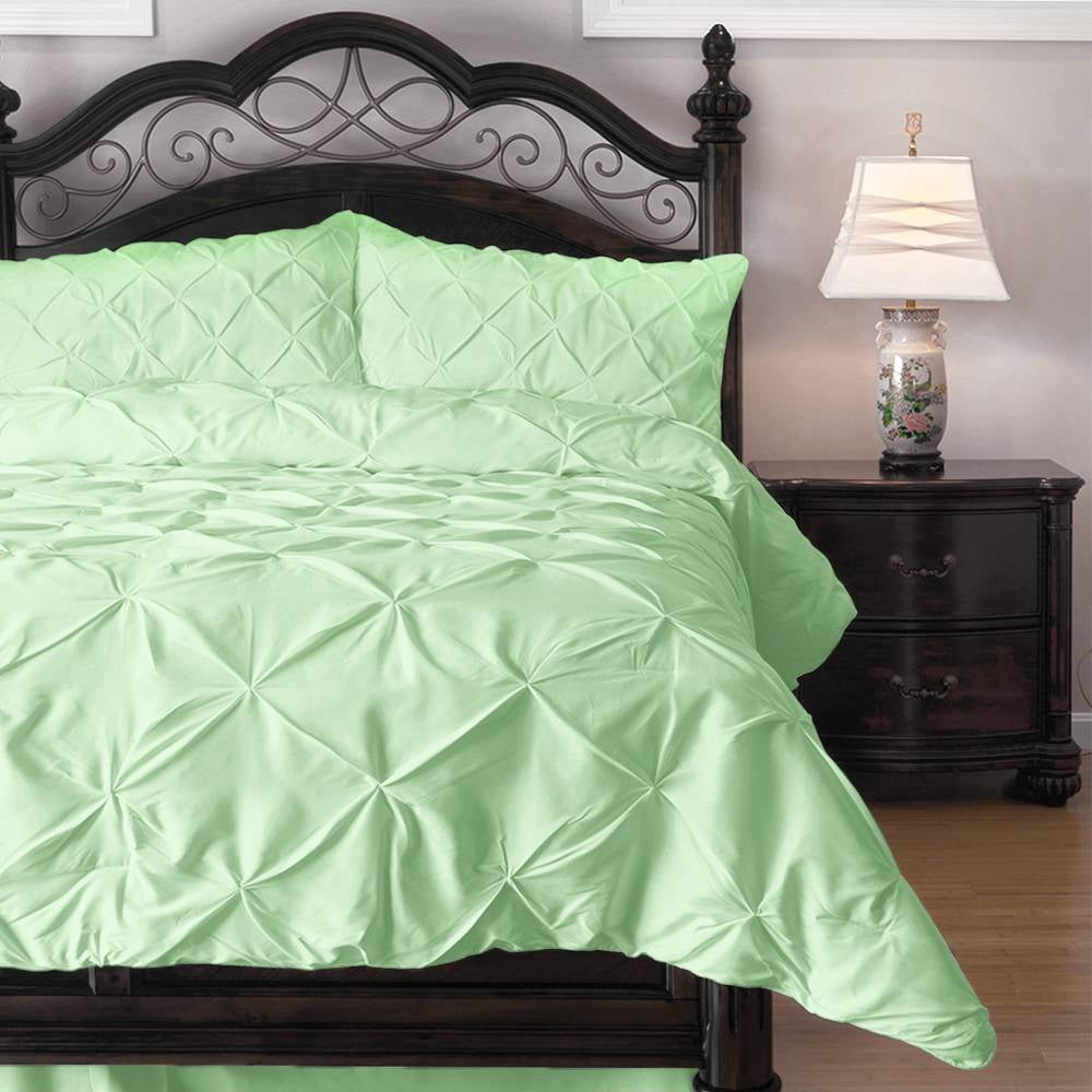 Pinch Pleat Comforter Set with Pillow Shams - Walmart.com
