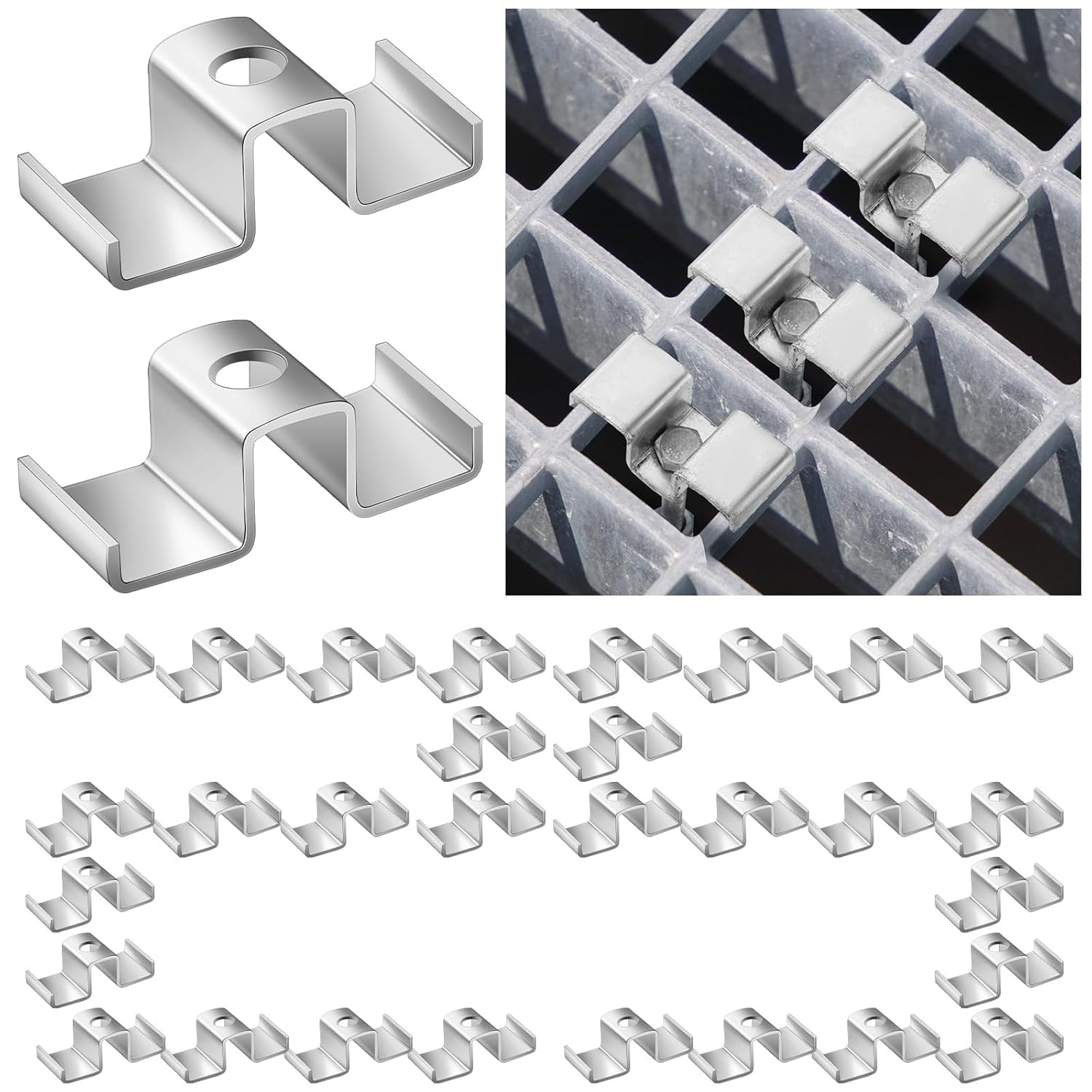 Click here for Ld Seller 25 Pcs Saddle Clips For Grating 316 Stai... prices