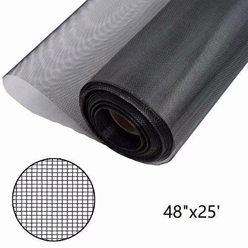 Shatex Window Screen Mesh, DIY Fiberglass Screen Replacement Black Mesh ...