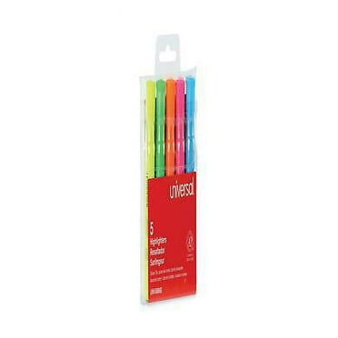 Desk Highlighters, Assorted Ink Colors, Chisel Tip, Assorted Barrel ...