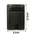 Men Women Anti-scan Leather Slim ID Credit Card Holder RFID Blocking ...