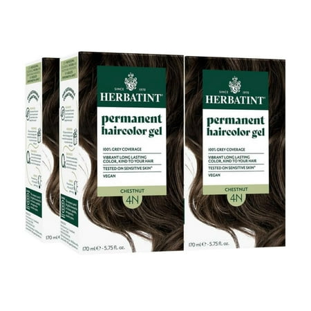 Herbatint Permanent Hair Dye - 4N Chestnut - For Up To 100% Gray ...