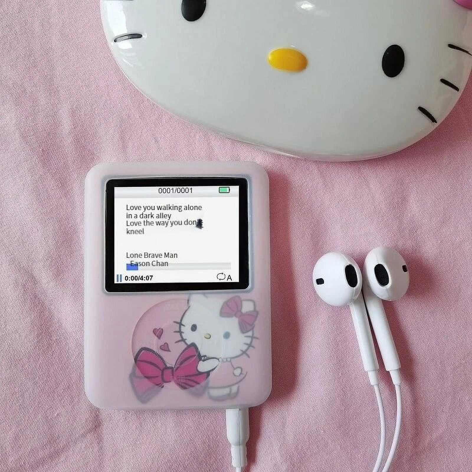 Sanrio-figura de Anime de Hello Kitty para estudiantes, Mini Walkman de ...