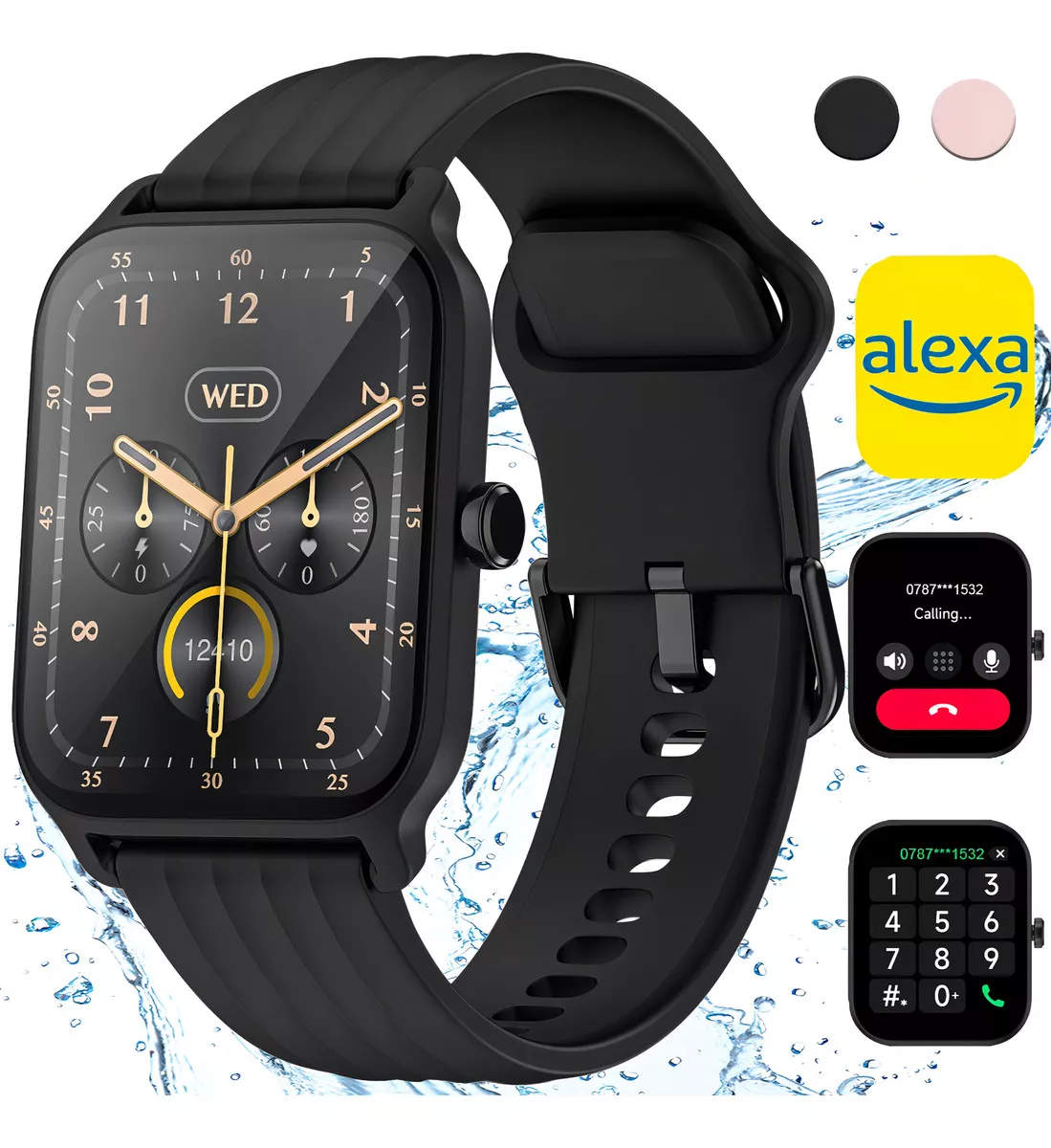 Iowodo W13 Negro Deportivo Reloj Smartwatch Inteligente Smartband Reloj ...
