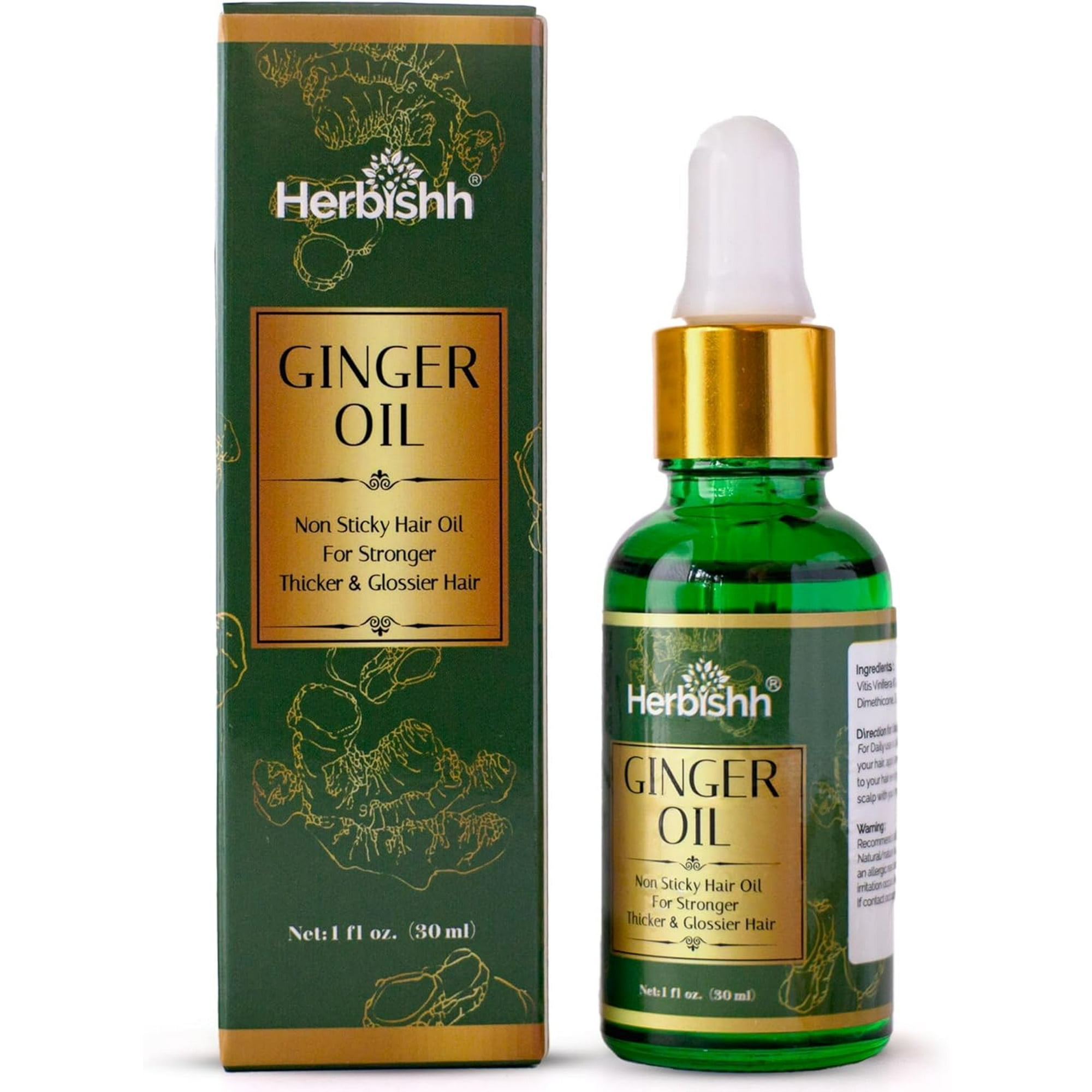 Click here for Herbishh Ginger Hair Oil - Fast Thickening And Reg... prices
