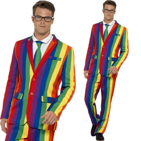 Smiffy's Stand Out Rainbow Suit Adult Mens Pride Fun Jacket Pants Tie MD-XL | Walmart Canada