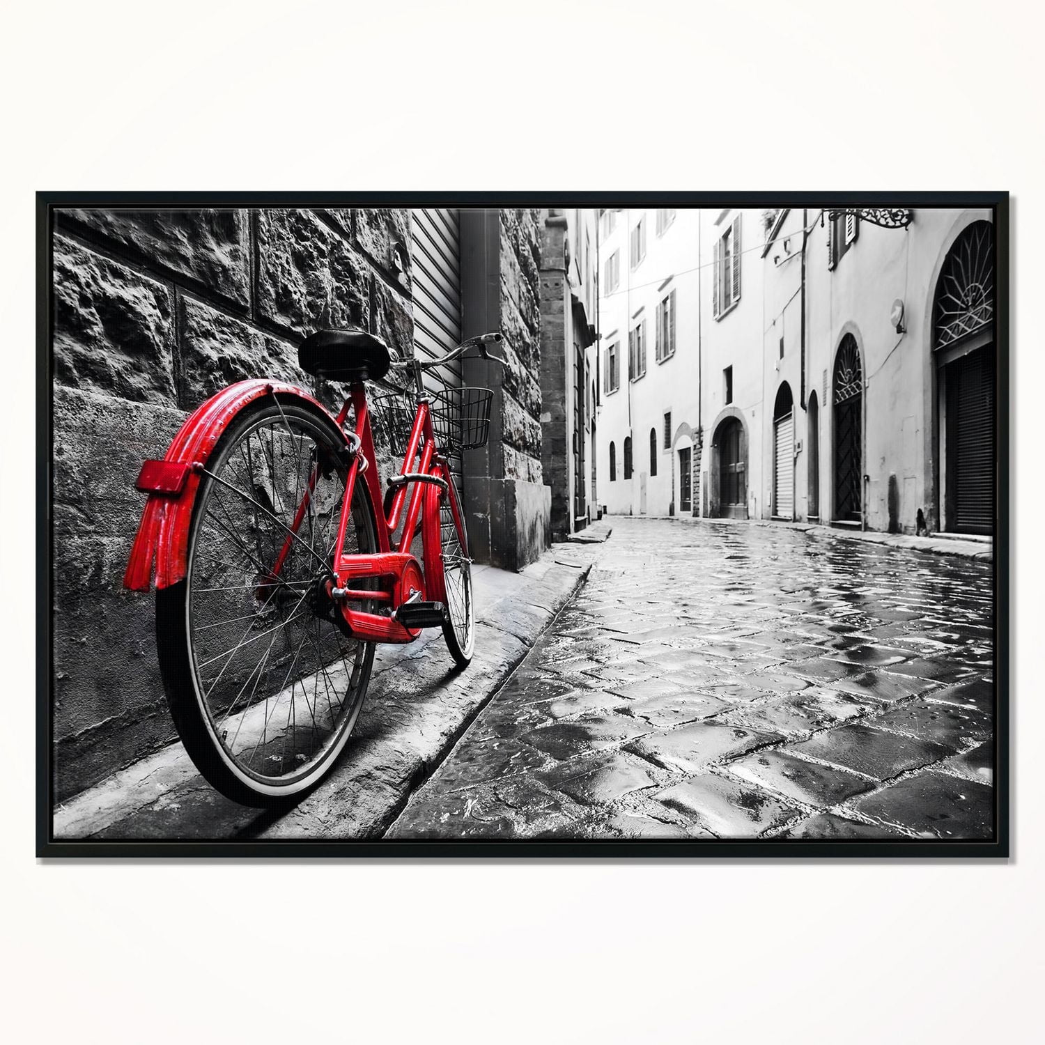 Click here for Designart Design Art Retro Vintage Red Bike Framed... prices