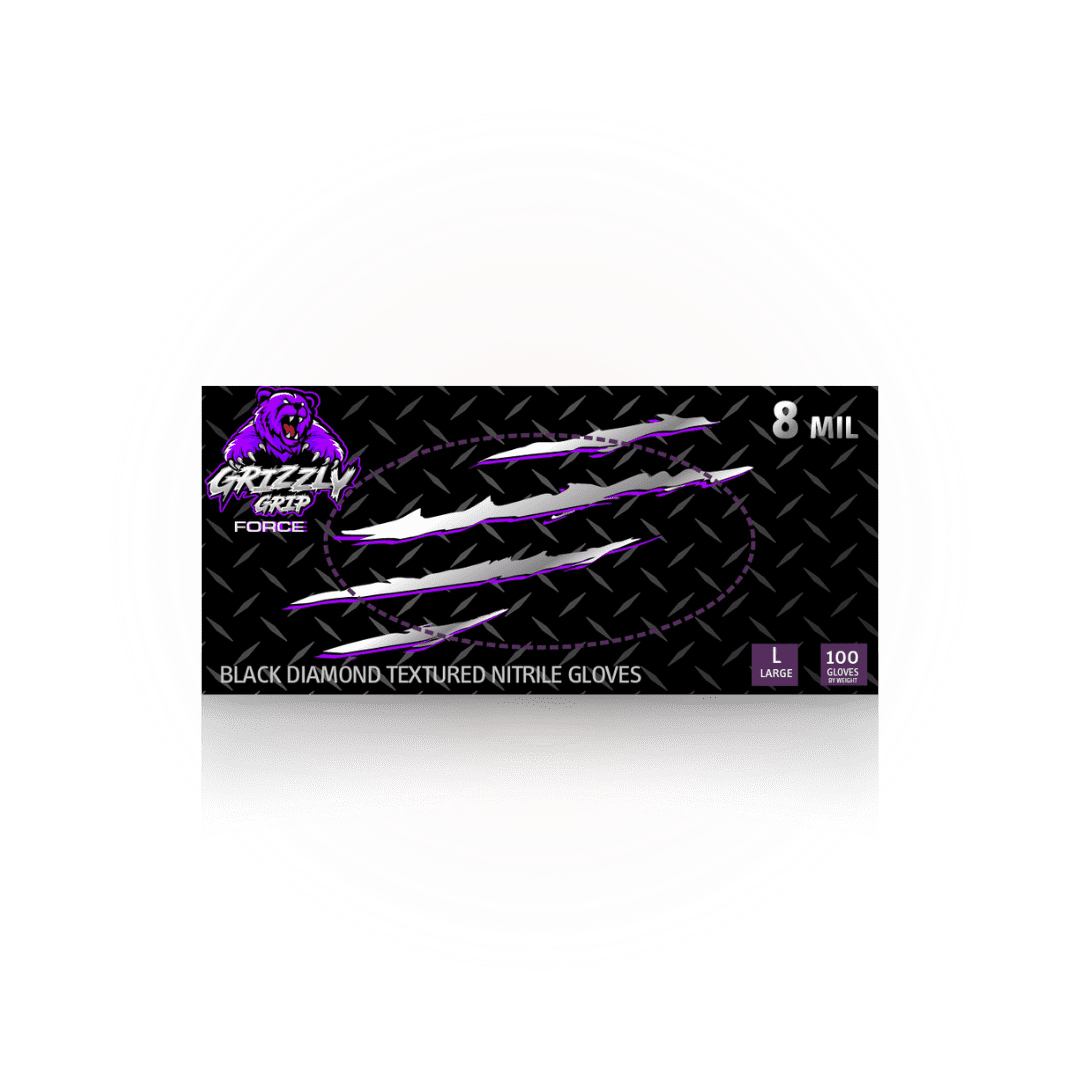 Click here for Grizzly Grip Nitrile Gloves 8 Mil  Xxl  Black  100... prices