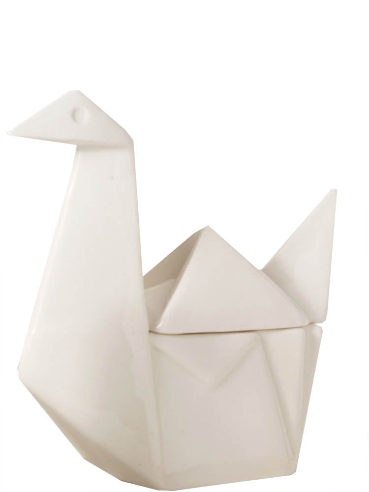 Tozai Home - Porcelain Origami Swan Box - Large - Walmart.com