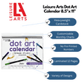 Leisure Arts Dot Art Calendar, 8.5"X11", Blank Calendar, Dot Markers ...