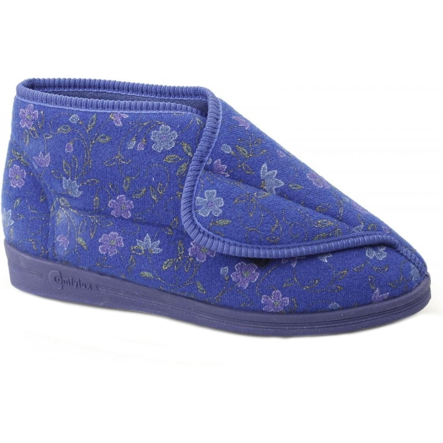 Click here for Comfylux Womens Andrea Floral Bootee Slippers 5 Us prices