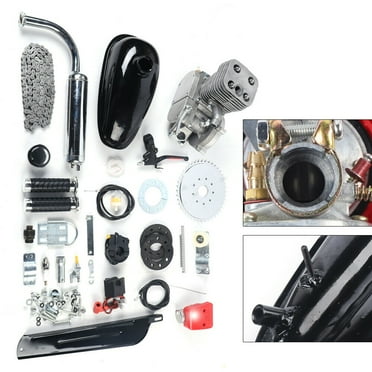 2 Stroke 100cc Bicycle Motor Kit Bike Motorized Petrol Gas Engine Set Black - Walmart.com