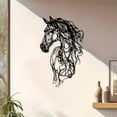 Abstract Metal Horse Wall Art Sign, Modern Minimalist Wall Hanging ...