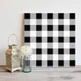 Classic Farmhouse Black White Buffalo Plaid Canvas Artwork Painting Art ...
