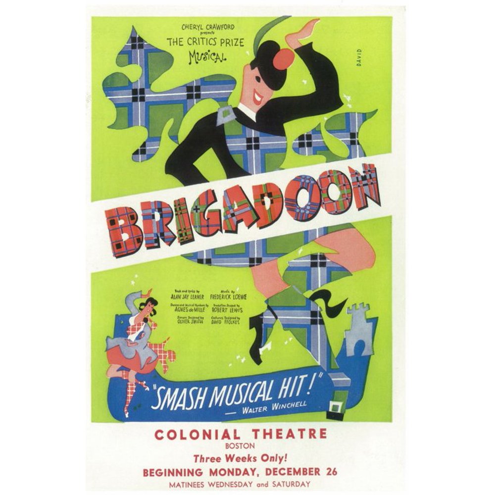Brigadoon (Broadway) - movie POSTER (Style A) (14" x 22") (1947 ...