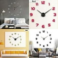 3D Frameless Wall Clock Stickers DIY Wall Decoration for Living Room ...