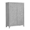 Modus Furniture Boho Chic Wardrobe Chest in Washed White (2024 ...