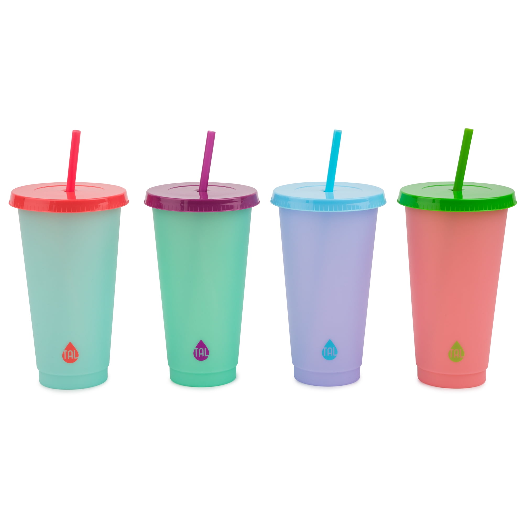 TAL Color Changing Cups 24oz, 4 Pack Solid Colors - Walmart.com
