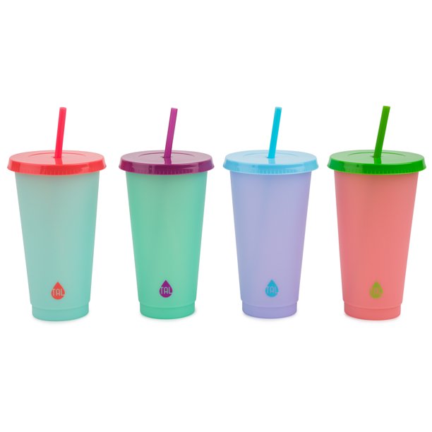 TAL Color Changing Cups 24oz, 4 Pack Solid Colors - Walmart.com