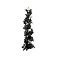 72.8" Halloween Black Maple Leaf Vine String Lights, LED Decorative ...