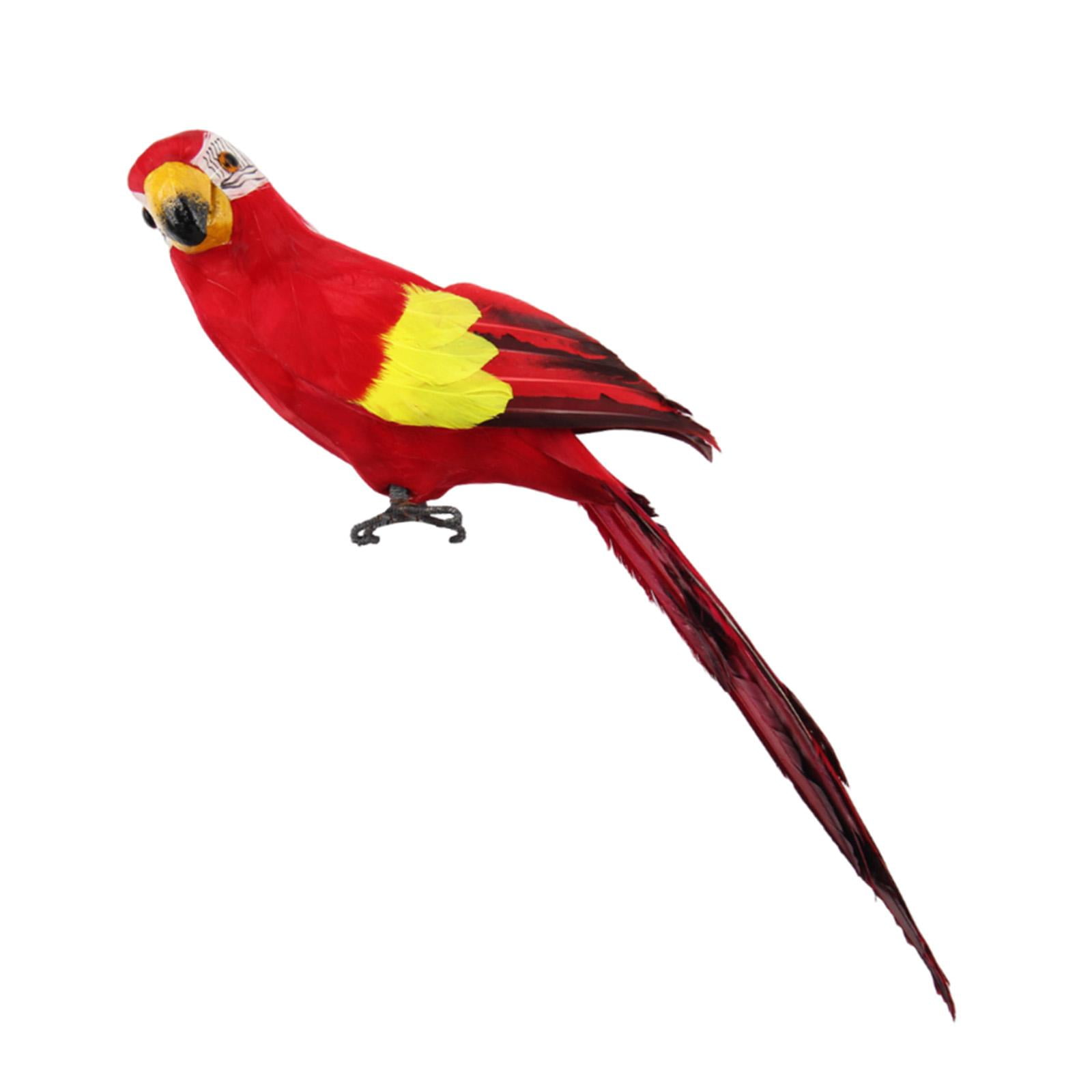 Bird Parrot Model Simulation Parrot Fake Macaws Wall Sculpture Feather ...