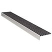 Wooster Traction Grip Stair Nosing, Gray, 60in W, Cast Aluminum, Anti ...