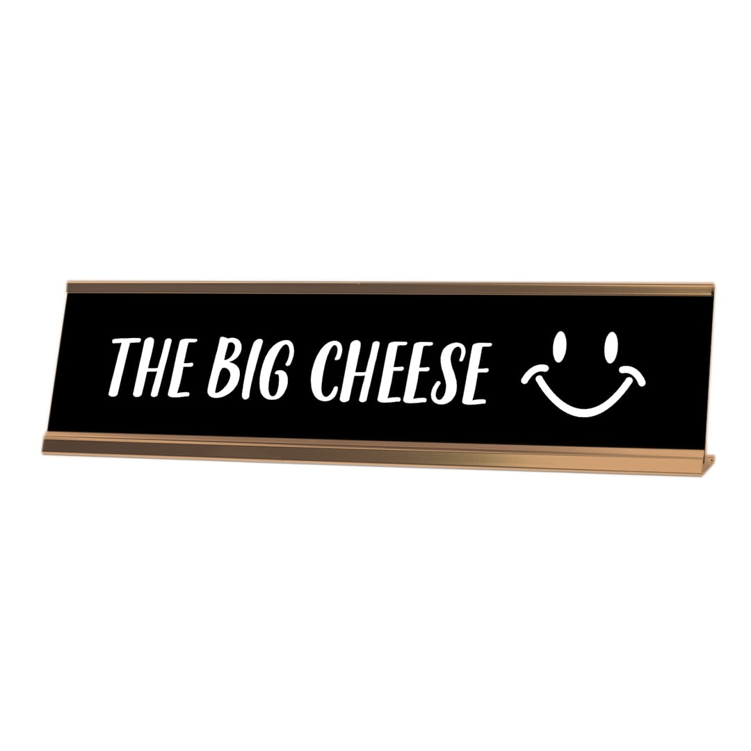 Signs ByLITA The Big Cheese Desk Sign, novelty nameplate (2 x 8 ...