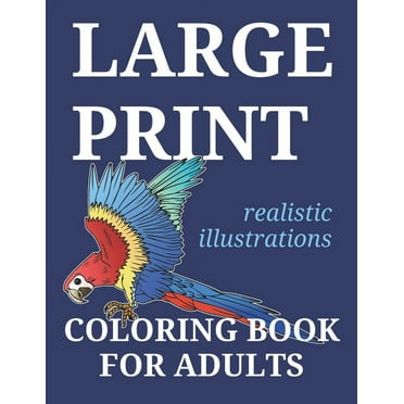 Large Print Coloring Book: Easy Patterns for Adults (Paperback)(Large ...