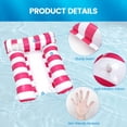 Inflatable Pool Floats 2 Pack Yellow+Pink 4-in-1 Hammock for Adults ...