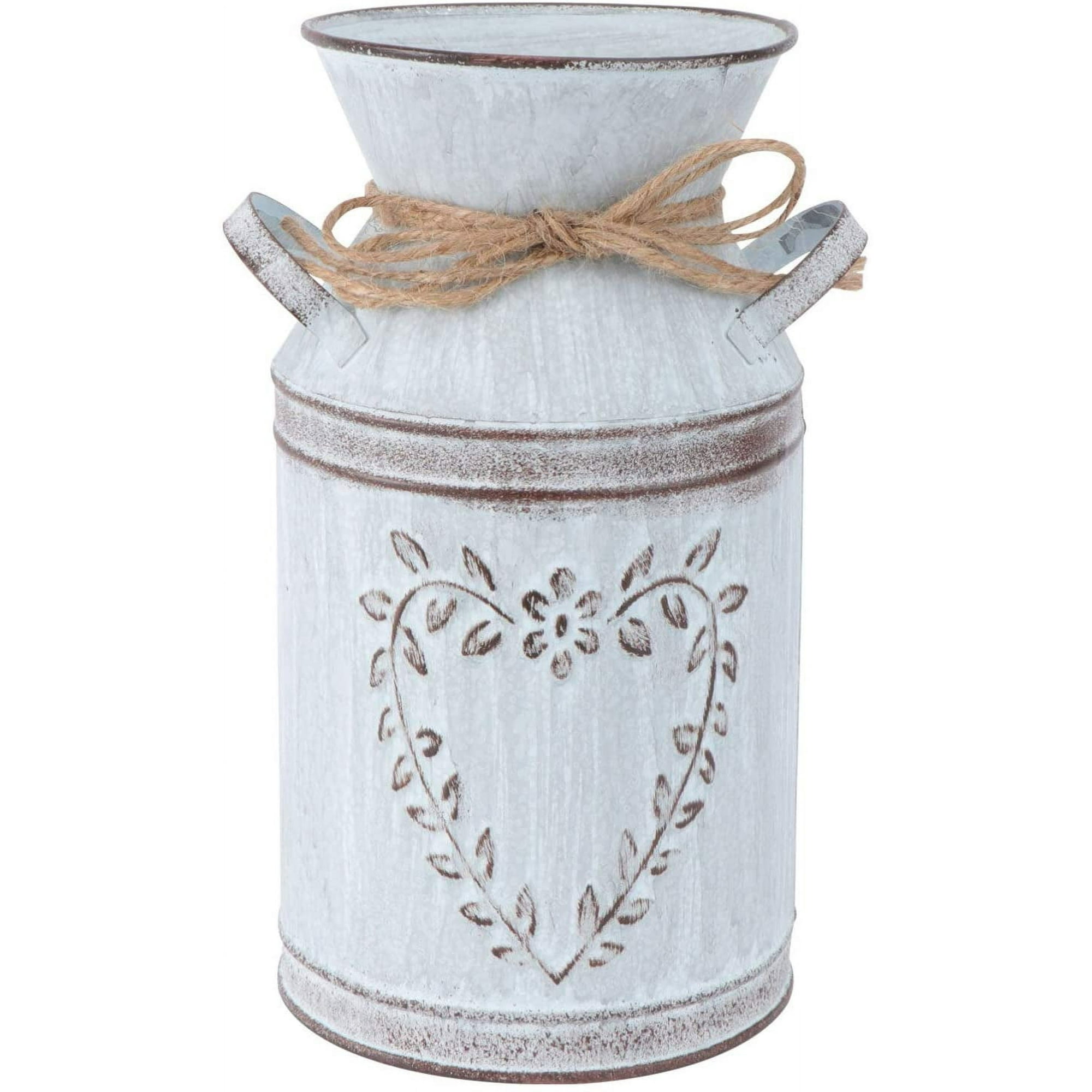 Click here for Askmiss Shabby Chic Vase Galvanized Flower Vase Me... prices