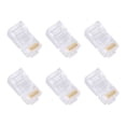 1000Pcs 8 Pin Network Cable Modular Plugs White Thermoplastic Housing ...