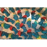 Haribo Smurfs Gummi Candies, Raspberry & Strawberry Flavors, 4 oz. Bags ...