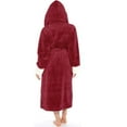 Azrian Unisex Winter Women Lengthened Plush Shawl Bathrobe Long Sleeve ...