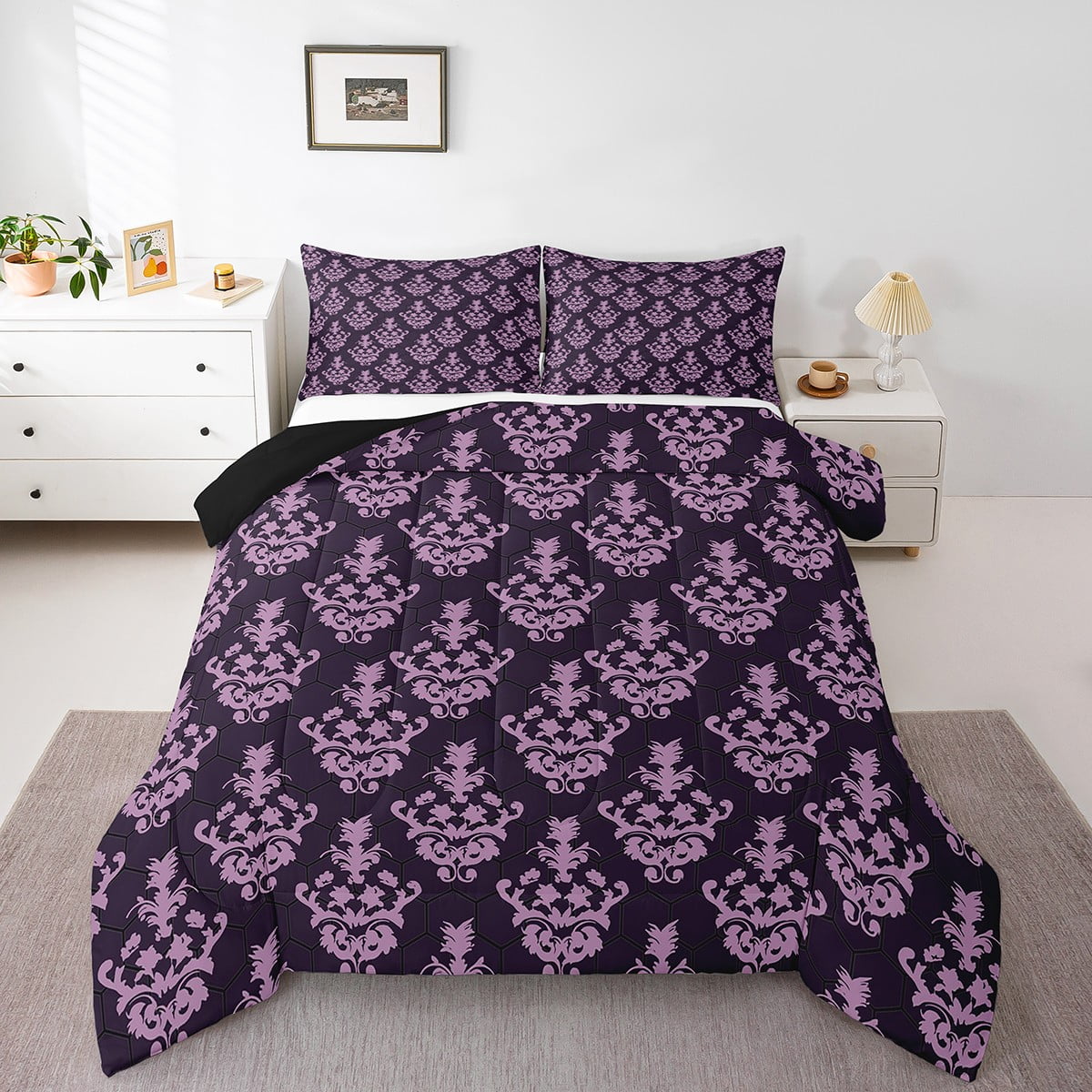 Click here for Yst Gothic Bedding Sets Victorian Comforter Set bl... prices