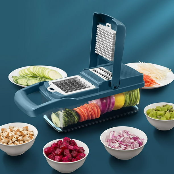 Vegetable Chopper Slicer Cutter Chopper and Grater, Adjustable Manual ...
