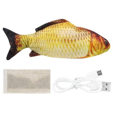 Flopping Fish Moving Fish Plush Toy With Light And Sound Realistic Flo ...